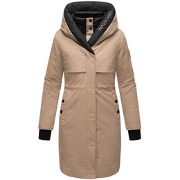 Navahoo Damen Kurzmantel "Snowelf", grau, Gr. S, Obermaterial: 45% Baumwolle, 55% Nylon. Futter: 100% Polyester. Wattierung: 100% Polyester.