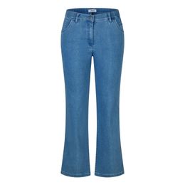 KjBRAND Damen Stretch-Jeans, blau, Gr. 48K, Obermaterial: 71% Baumwolle, 25% Polyester, 4% Elasthan, Jeans, Ideal f&uuml;r kr&auml;ftige Oberschenkel