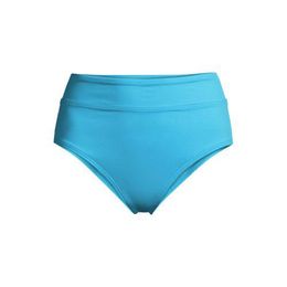 LANDS' END Control-Bikinihose High Waist CHLORRESISTENT f&uuml;r Damen, Damen, size: regular, Blau, Elasthan/Nylon-Mischung, by Lands' End