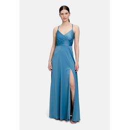 Vera Mont Damen Abendkleid "Damen mit V-Ausschnitt", lila, Gr. 40, Satin, Obermaterial: 97% Polyester, 3% Elasthan. Futter: 100% Polyester, Kleider,