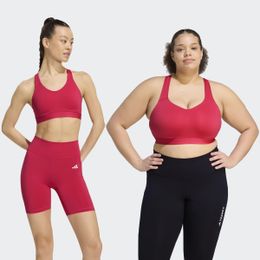 Damen Sport-BH "OPT ESS HS", adidas Performance, Gr. M, rot, Obermaterial: 85% Polyester, 15% Elasthan, BHs