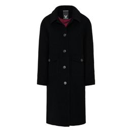 Fuchs & Schmitt Fuchs Schmitt Damen Wollmantel &raquo;Wollmantel&laquo; aufgesetzte Taschen, Regular Fit schwarz 48