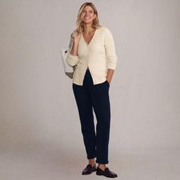 LANDS' END Straight Fit Freizeithose SPORT KNIT f&uuml;r Damen in Petite-Gr&ouml;&szlig;e, Damen, size: petite, Blau, Baumwolle, by Lands' End