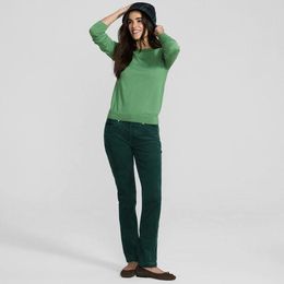 LANDS' END Straight Fit Cordhose Mid Waist f&uuml;r Damen, Damen, size: regular, Gr&uuml;n, Baumwoll-Mischung, by Lands' End