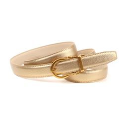 Anthoni Crown Damen Lederg&uuml;rtel gold 90