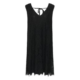 Cream Damen Midikleid "Damen Kleid CRDith", schwarz, Gr. 44, Obermaterial: 65% Nylon NY. 35% Baumwolle CO., Kleider