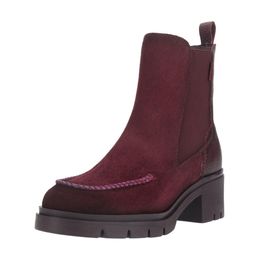 Hispanitas Damen Stiefelette "Hispanitas Stiefelette Veloursleder/Textil", Gr. 41, rot, Textil, Veloursleder, Schuhe