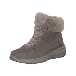 Skechers Lace-Up Ankle Boots 'Glacial Ultra' female size 41 Taupe