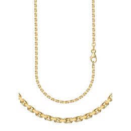 Firetti Herren Collierkettchen &raquo;Schmuck Geschenk Gold 333 und 585 Armband Kette Ankerkette diamantiert&laquo; Made in Germany gold 19, Gelbgold 333, B: 3mm