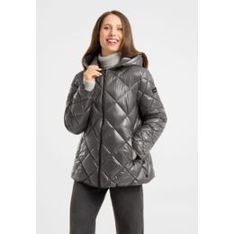 Frieda & Freddies New York Damen Winterjacke "Frieda & Freddies Steppjacke aus Glossy-Nylon", grau, Gr. 36, FRIEDA & FREDDIES, 100% Polyamid, Jacken