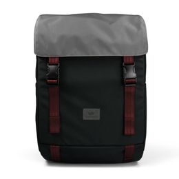 FREIBEUTLER Rucksack Damen Gr&ouml;&szlig;e One Size grau / dunkelrot / schwarz
