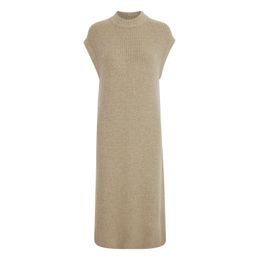 B.Young Damen Midikleid "Damen Kleid BYNORA", grau, Gr. M, Obermaterial: 75% Polyacryl PAN. 22% Nylon NY. 3% Elasthan EL., Kleider