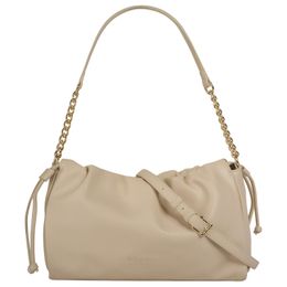 Bugatti Damen Henkeltasche "Leni", beige, Polyurethan (PU), leicht gl&auml;nzend, unifarben, Taschen
