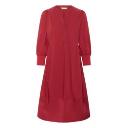 Culture Damen Midikleid "Damen Freizeitkleid CUANTOINETT", rot, Gr. S, Obermaterial: 65% Baumwolle CO. 33% Polyester PES. 2% Elasthan EL., Kleider