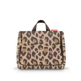 Reisenthel Kulturbeutel "toiletbag XL", B/H/T: 28cm x 23cm x 10cm, braun, Taschen, gro&szlig;es Hauptfach, Stecktaschen, Haken zum Aufh&auml;ngen, Spiegel innen