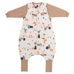 SCHLUMMERSACK Babyschlafsack "Schlafsack mit F&uuml;&szlig;en 3.5 Tog", L: 90cm, beige, Schlafs&auml;cke