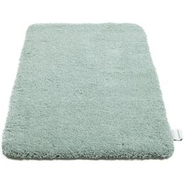 Badematte Tom Tailor HOME, H:27mm, gr&uuml;n, Polyester, Badematten, "Cozy Bath UNI, Badvorleger, Badezimmer Teppich", Badteppich, Uni Farben, rechteckig,