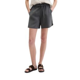 Marc O'Polo MARC O'POLO Damen Shorts "aus TENCEL Lyocell"oxide grau, Gr. 40, unifarben, Obermaterial: 92% Lyocell, 8% Leinen, Hosen