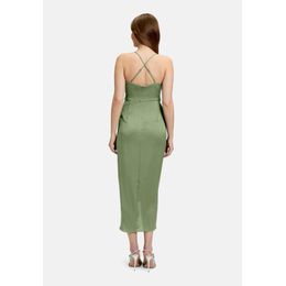 Vera Mont Damen Abendkleid "Damen mit Raffung", gr&uuml;n, Gr. 40, Satin, Obermaterial: 100% Polyester. Futter: 95% Polyester, 5% Elasthan, Kleider,