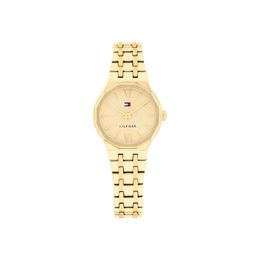 Tommy Hilfiger Damen Quarzuhr "MACKENZIE", gold, Armbanduhren, Armbanduhr, Damenuhr, Edelstahlarmband, analog