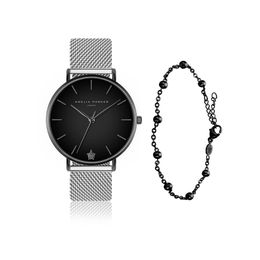 AMELIA PARKER Damen Quarzuhr "SAA4-4", schwarz, Armbanduhren