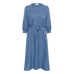 Kaffe Damen Midikleid "Kleid KAelise", blau, Gr. 44, Obermaterial: 100% Polyester PES., Kleider