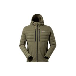 Berghaus Herren Winterjacke "Berghaus Jacke", gr&uuml;n, Gr. L, uni, Obermaterial: 95% Polyamid PA. 5% Elasthan EL., Jacken, mit anpassbaren &Auml;rmelb&uuml;ndchen