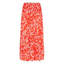 Kaffe Damen Midirock "Damen Rock KAmaxi", rot, Gr. XL, Obermaterial: 100% Viskose LENZING ECOVERO CV LenzEcov., R&ouml;cke