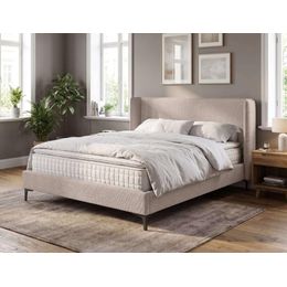 Polsterbett Home Affaire, B:175cm H:92cm L:213cm, beige, 100% Polyester, Betten, "LYSEKIL Bettgestell mit Lattenrost, Breite 140/160/180/200cm,