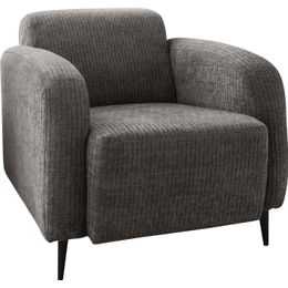 Cocktailsessel Home Affaire, B:85cm H:76cm T:90cm, grau, 100% Polyester, Sessel, "Marone Loungesessel, bequem, Breite 85cm, bodenfrei", auch als