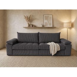 Big-Sofa OTTO HOME, B:303cm T:123cm, beige, 100% Polyester, Sofas, "Soft&Cosy Pik XXL, B: 303 cm, Mega Sofa in Cord", Lounge-Komfort mit edler