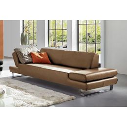 3-Sitzer W.Schillig, B:232cm H:76cm T:91cm, braun, Flachgewebe S22 (100% Polyester);Stoff S37 (100% Polyester): Luxus-Microfaser in
