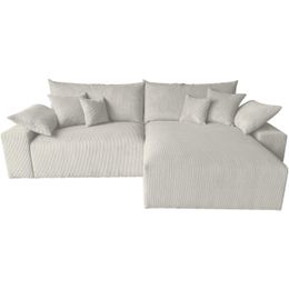 Collection AB Ecksofa OTTO HOME, B:302cm T:186cmcreme, 100% Polyester, Wohnzimmer, Sofas, "Amici L-Form, B: 302 cm, Mega-Sofa in Boucle und Cord", Couch mit