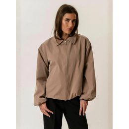 TEESHOPPEN Damen Outdoorjacke "TEESHOPPEN Jacket Ines", beige, Gr. XL, Obermaterial: 100% Polyester, Jacken