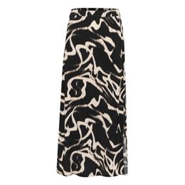 Kaffe Damen Midirock "Damen Rock KAmartha", schwarz, Gr. 36, Obermaterial: 50% Viskose CV. 50% Viskose LENZING ECOVERO CV LenzEcov., R&ouml;cke