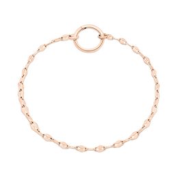 Tamaris Damen Charm-Armband "Schmuck Geschenk Edelstahl Charm Armkette Lip Chain", 18cm, Edelstahl, rosa, Edelstahl, Armb&auml;nder