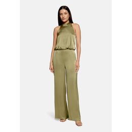 Vera Mont Damen Overall "Damen mit Taschen", blau, festlich, Gr. 44, Satin, Obermaterial: 98% Polyester, 2% Elasthan. Futter: 100% Polyester,