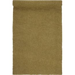Tischl&auml;ufer Pad, B:45cm L:150cm, gr&uuml;n, Baumwolle, Leinen, Polyester, Tischdecken, "SIYA", Pflegeleicht und schonend waschbar