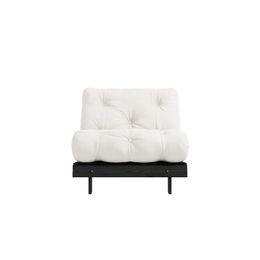 Daybett Fissler, B:90cm H:85cm, beige, Bezug: 80% Baumwolle, 20% Polyester, Daybetten, "Roots Sofa Bed, Schlafsofa, Bettfunktion, FSC-Massivholz, B: