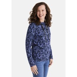 STOOKER WOMEN Damen Strickpullover "TESSA Strickpullover", blau, Gr. M, Jersey, 54% Polyester, 44% Viskose, 2% Elasthan, Pullover, Strick-Pullover