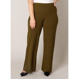 Damen Treggings "Arah", gr&uuml;n, Gr. 46, Base Level Curvy, unifarben, Web, Obermaterial: 97% Polyester, 3% Elasthan, Hosen, Gro&szlig;e Gr&ouml;&szlig;en