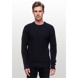 Rusty Neal Herren Strickpullover, blau, Gr. XXXL, unifarben, 50% Baumwolle, 50% Polyacryl, Pullover, in sportlichem Design