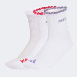 Damen Funktionssocken "WMS ANK 3P", adidas Performance, Gr. S, wei&szlig;, Obermaterial: 54% Baumwolle, 43% Polyester, 2% Elasthan, 1% Polyamid, Socken