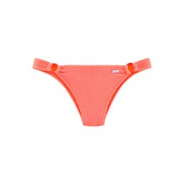 Venice Beach Damen Bikini-Hose "Addison"neon, koralle, Gr. L, Strukturmuster, Recycling-Polyester, Badehosen, aus trendiger Strukturware