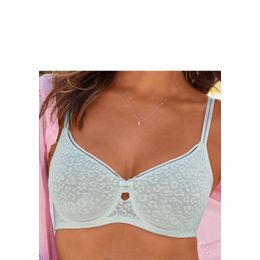 Damen Minimizer-BH, NUANCE BY LASCANA, Gr. 90air, Spitze, Obermaterial: 88% Polyamid, 12% Elasthan, BHs, mit B&uuml;gel, im angesagten Leo-Look &ndash; ideal