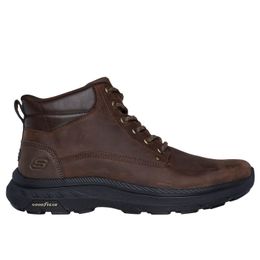 Skechers Herren Schn&uuml;rboots "POLLARD-WAYLON", Gr. 47,5dunkelbraun, Leder, Schuhe, Winterboots, Schn&uuml;rschuh mit Goodyear Laufsohle