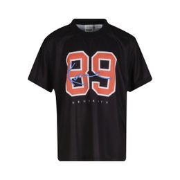 Karl Kani M&auml;dchen T-Shirt "Karl Kani Signature 89 Mesh T-Shirt Junior", schwarz, Gr. 134, bedruckt, 100% Polyester, Shirts