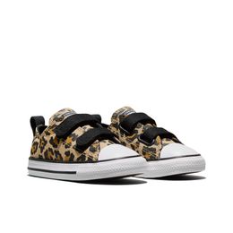 Converse M&auml;dchen Sneaker "CHUCK TAYLOR ALL STAR EASY-ON LEOPARD", Gr. 19, braun, Textil, Schuhe