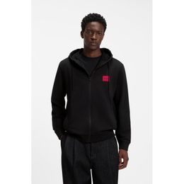 Hugo Herren Hugo Kapuzensweatjacke &raquo;Daple&laquo; Kapuze mit Kordelzug, Regular Fit, Hugo Weblabel schwarz XXL