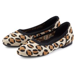 Lascana Damen Ballerina, Gr. 39, braun, Obermaterial: 100% Textilmaterial. Decksohle: 100% Textilmaterial. Futter: 100% Textilmaterial. Laufsohle: